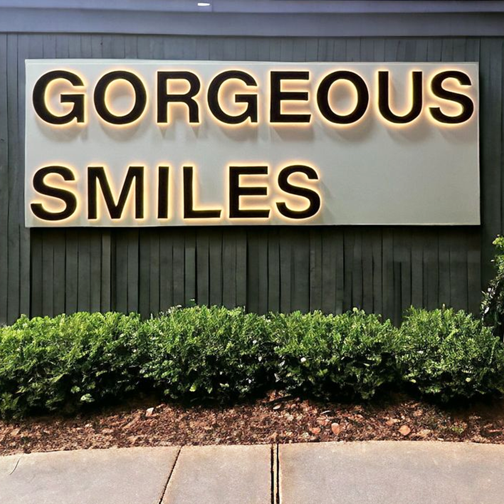 Custom 3D Metal Backlit Signs – Stainless Steel Business Signs for Off ...