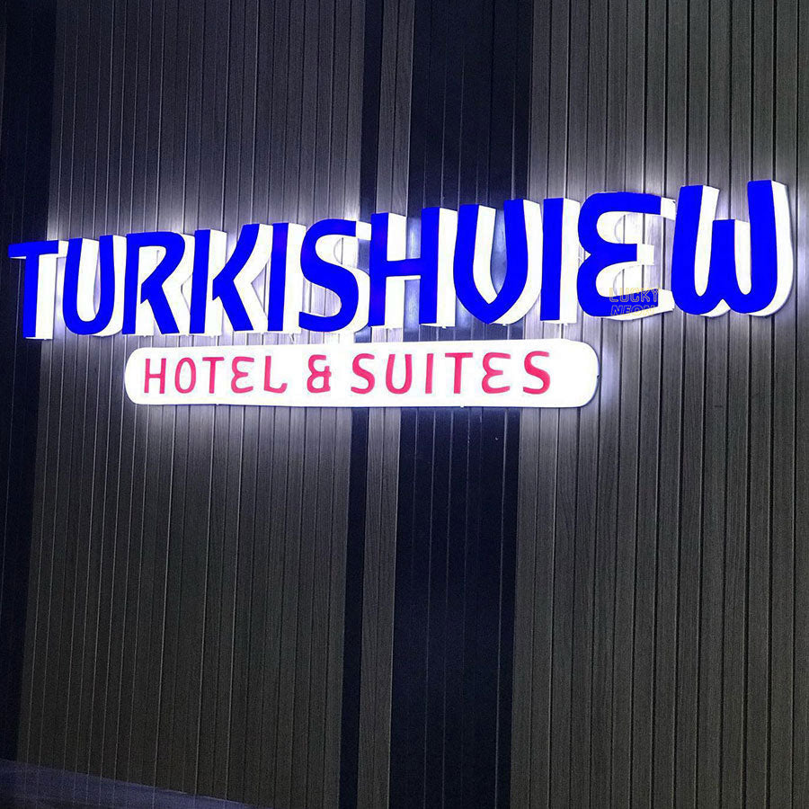 Custom 3D Fully Lit Acrylic Letter Sign for Storefront, Interior, and ...
