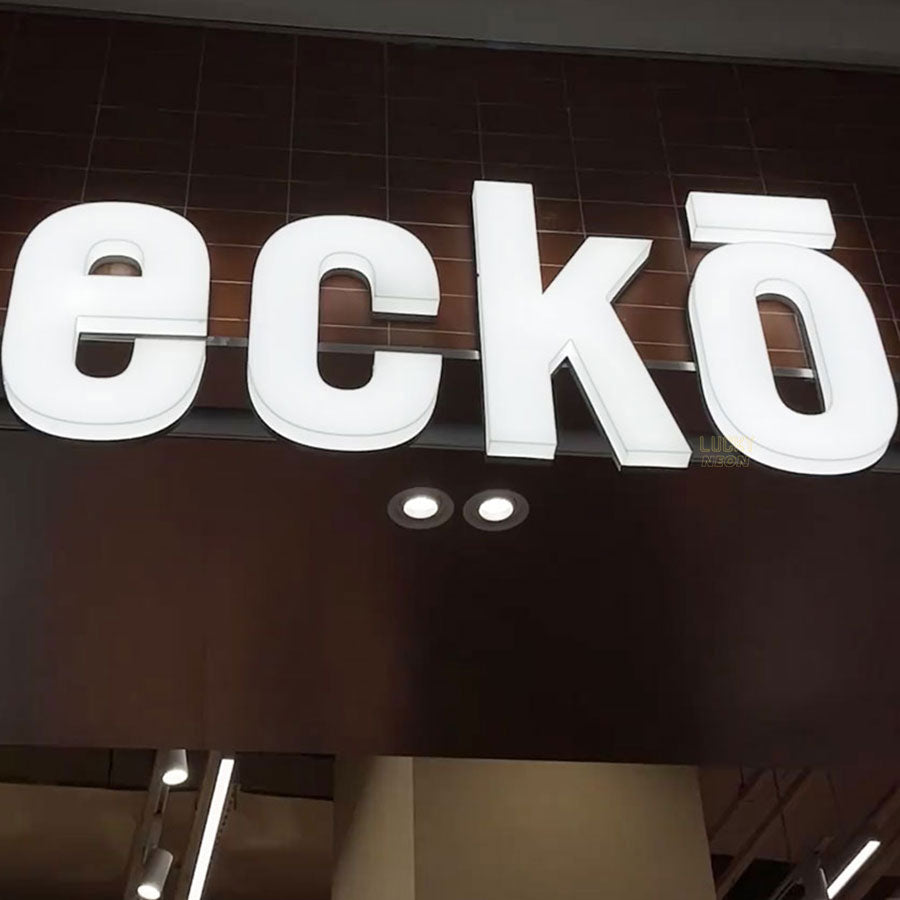 3D Acrylic Fully Lit Letter Sign with Custom Business Logo for Decor ...