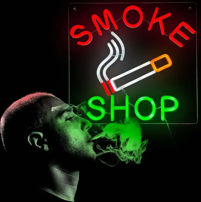 Custom Smoke Shop Neon Sign Business Logo For Company,Coffee Shop,Offi ...