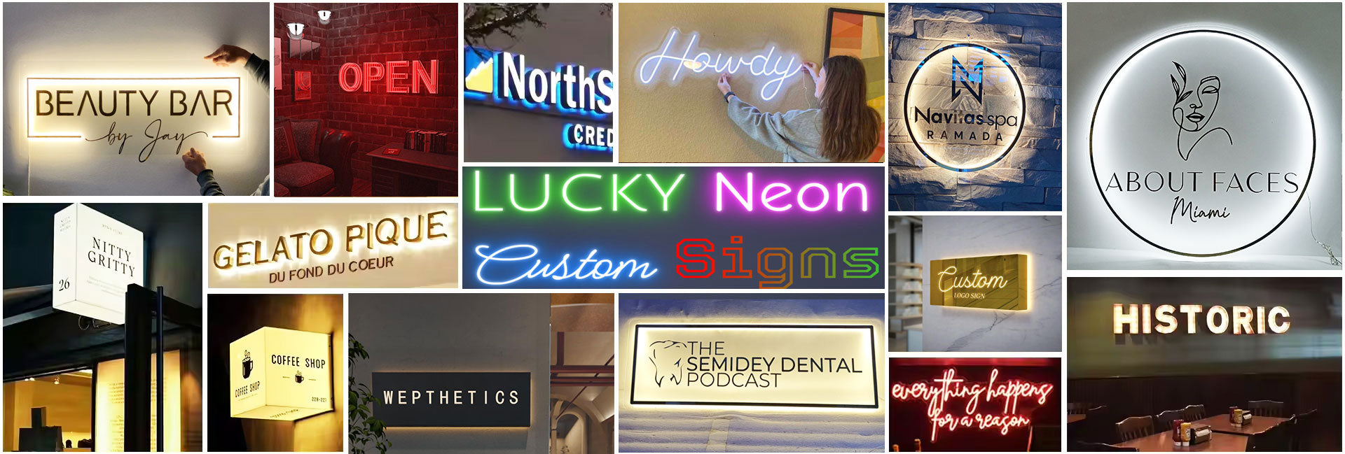Custom Neon Signs Low Price, Custom LED Neon Light Signs in USA – LUCKYNEON