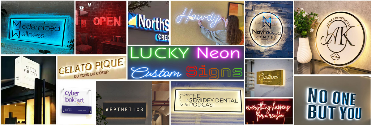 Custom Neon Signs Low Price, Custom LED Neon Light Signs in USA – LUCKYNEON