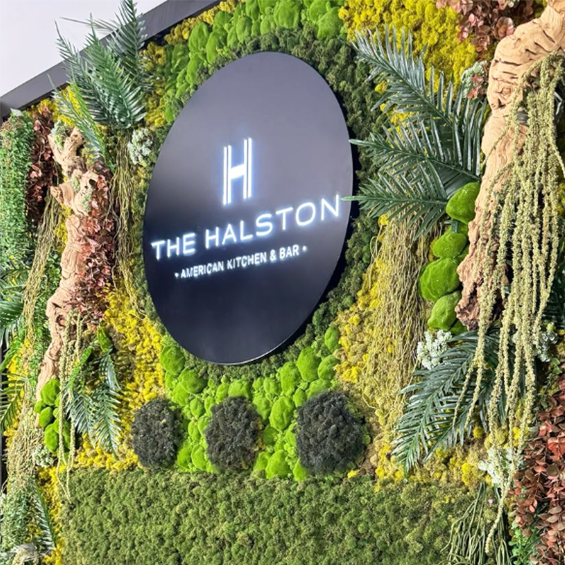 Restaurant Bar Custom Illuminated Wall logo Sign, Metal Backlit Sign ...