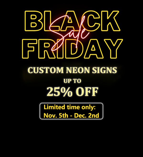 Custom Neon Signs Low Price, Custom LED Neon Light Signs in USA – LUCKYNEON