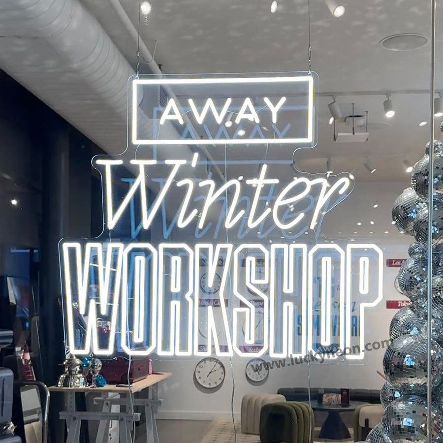 Custom Hanging Neon LED Sign for Shop Window Display | Business Sign ...