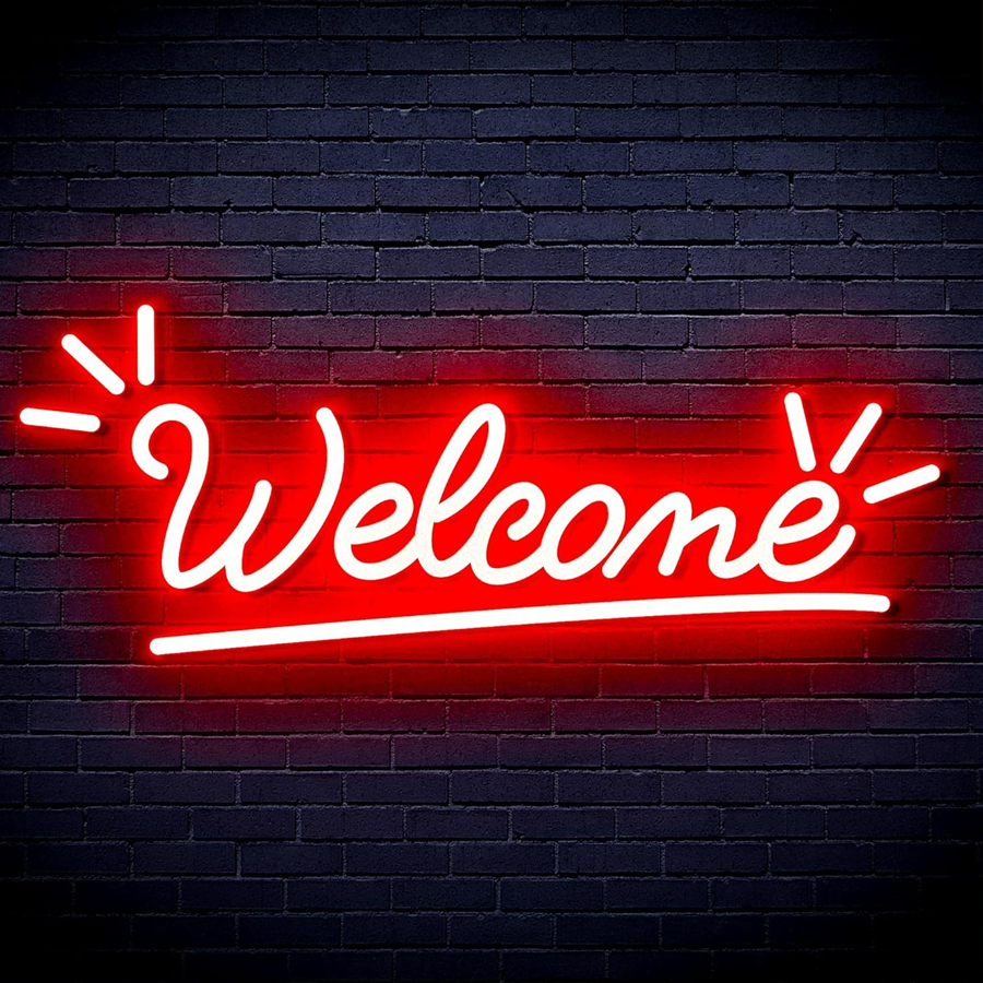 Custom led neon logo signs for business, office, wedding, space decor ...