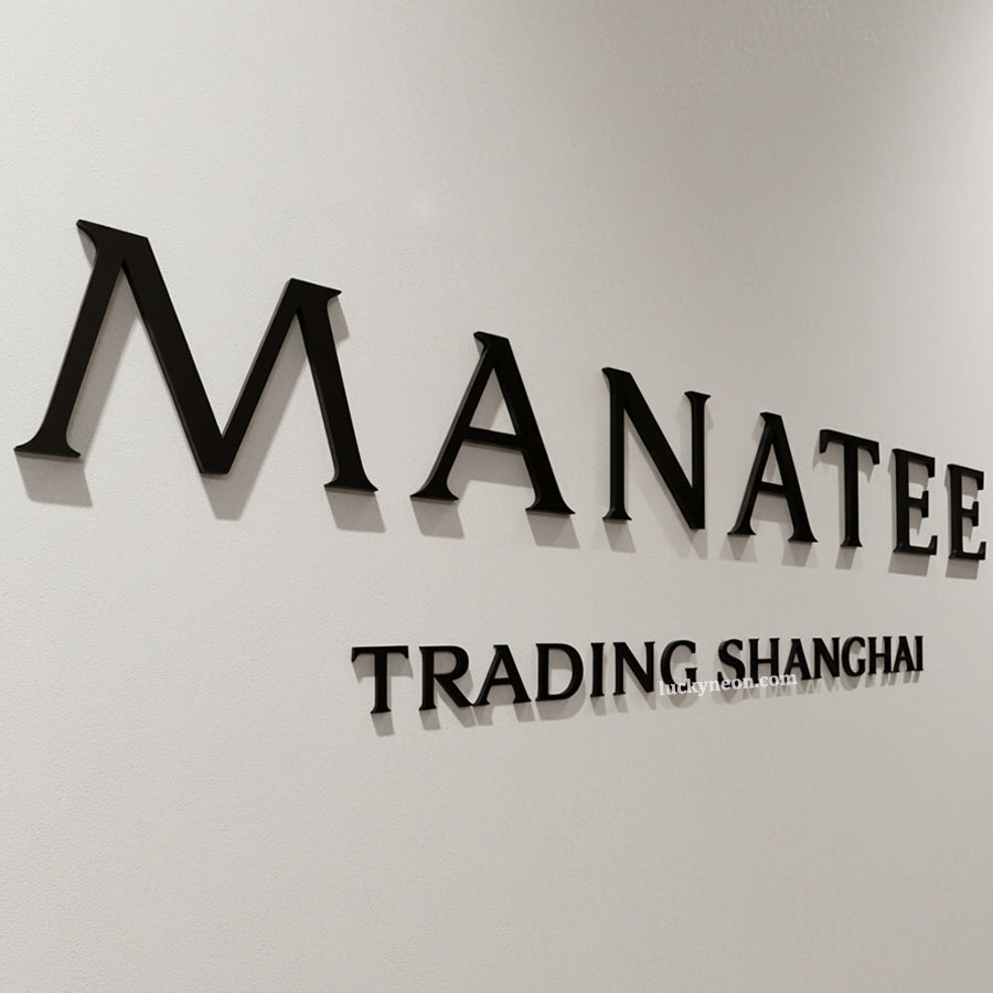 Custom 3D Acrylic Letters Sign, Raised Letters for Lobby & Office Wall ...