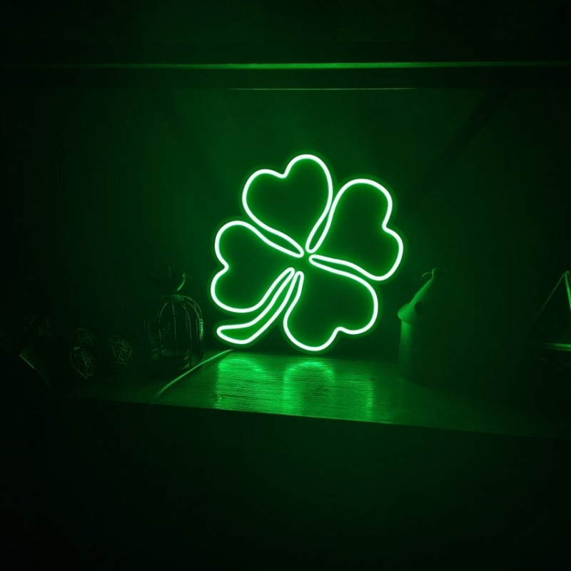 Lucky Leaf Neon Sign | tropical Panama Green Leaf neon sign – LUCKYNEON