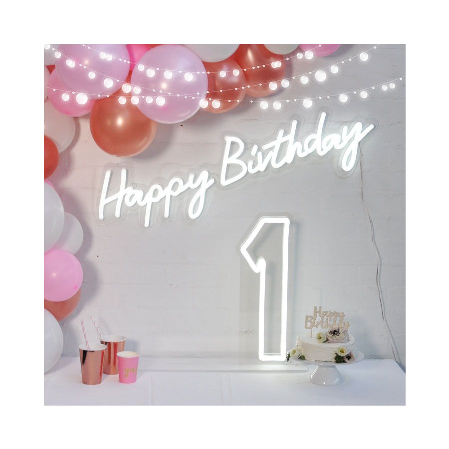 Party Happy Birthday Neon Sign, happy birthday light up sign – LUCKYNEON