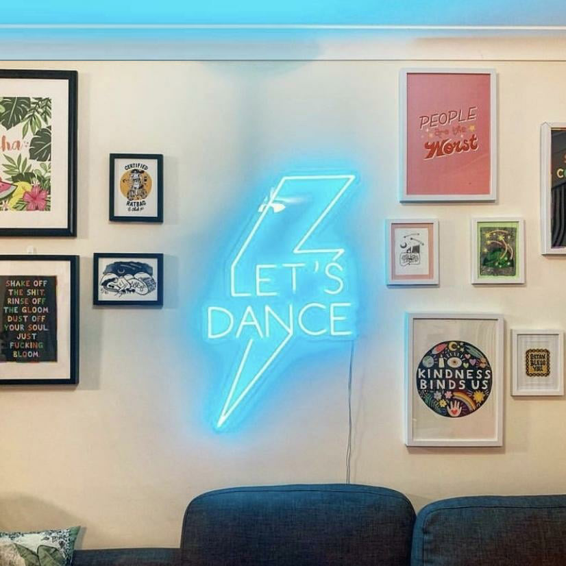 Let's Dance - LED Neon Sign, dance studio neon sign, dancer neon light ...
