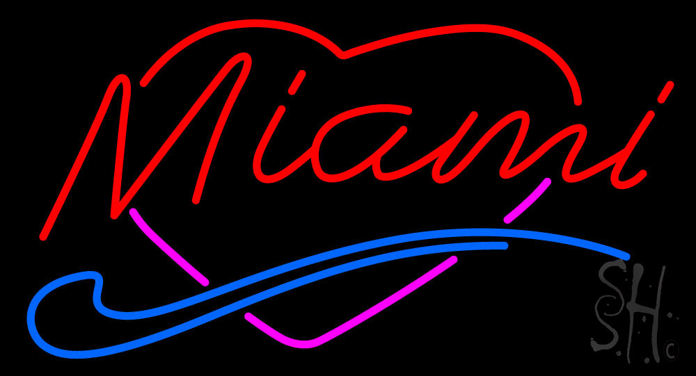 Miami Heart - LED Neon Signs – LUCKYNEON
