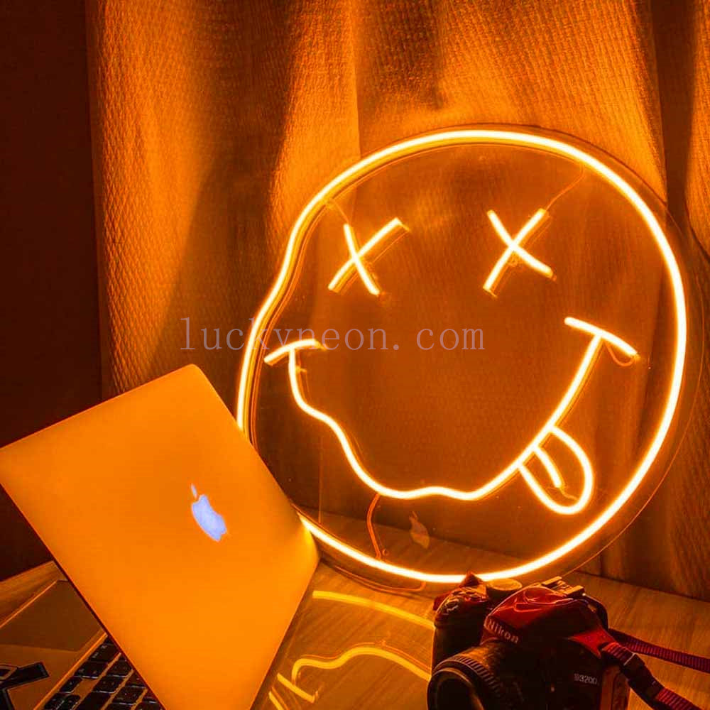 Smile - LED Neon Sign, Smiley face led sign, Dead Smile Neon Sign ...
