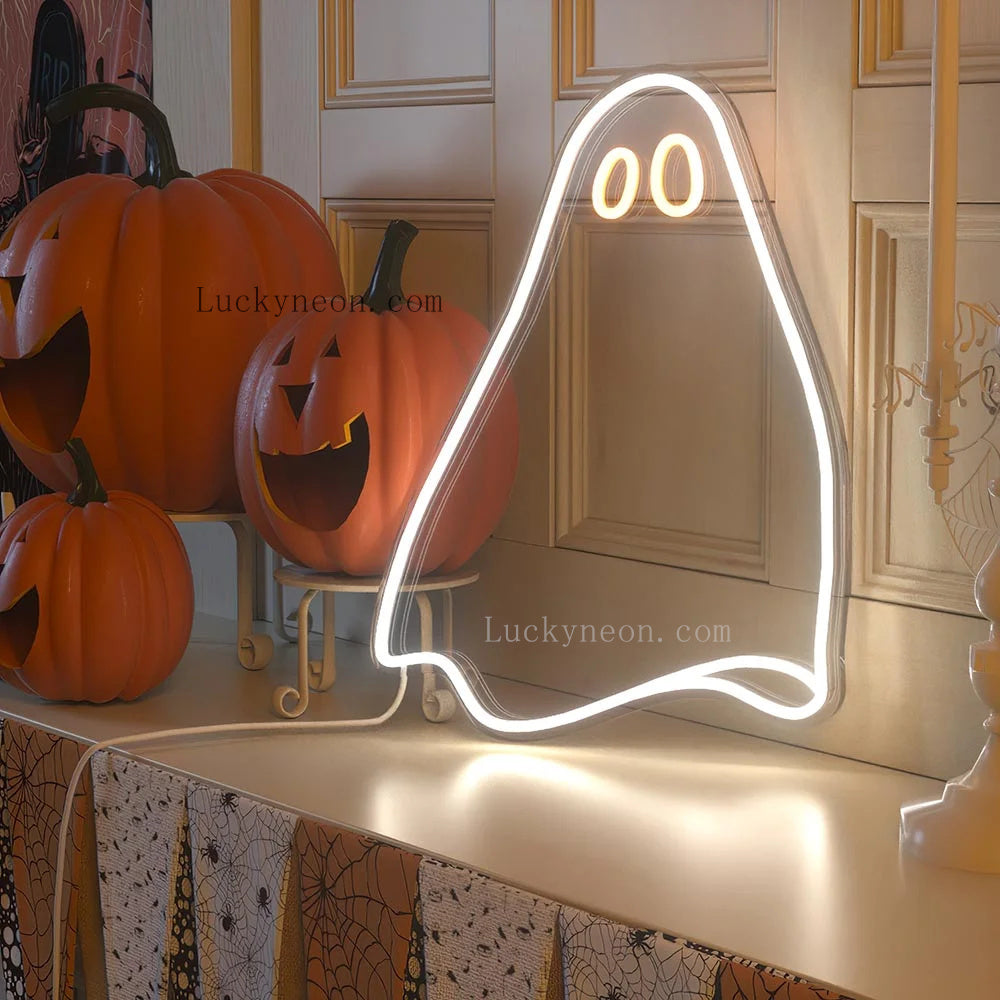 Ghost Neon Sign, halloween Spooky neon sign, terrible neon sign – LUCKYNEON