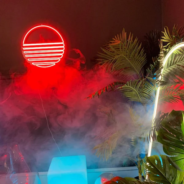 Vapor wave Neon Sign, Wave Neon Sign, Sunrise Sunset Neon Sign – LUCKYNEON
