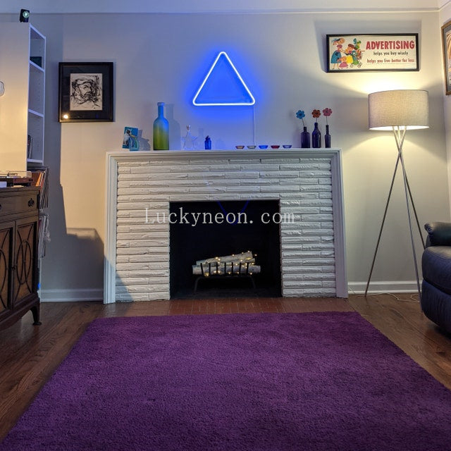 Triangle Neon Sign,Three Triangles Neon Sign, Geometry Neon Sign ...